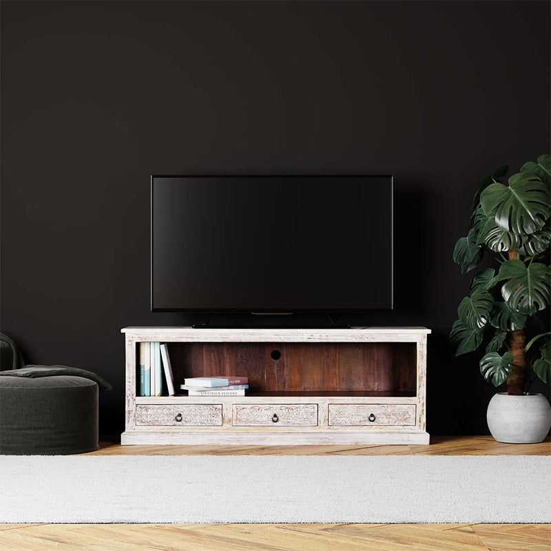 Maadze Rustic Distressed Media console