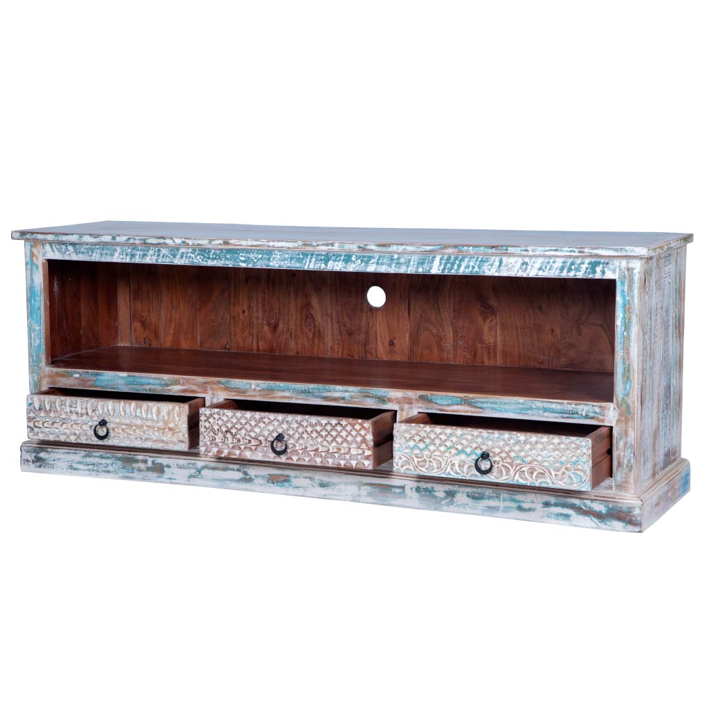 Maadze Rustic Distressed Media console