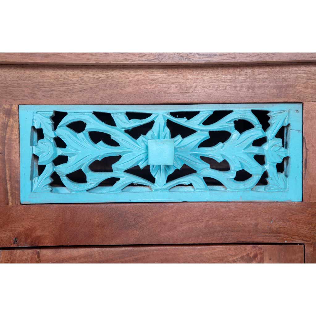 Maadze Blue Carved Sideboard Buffet “Odyssey”